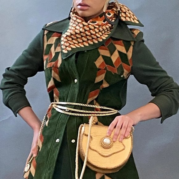 Pants & Jumpsuits | Womens Vintage Suit 7s Vintage Leather Suit Leather ...